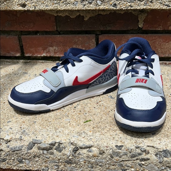 Nike | Shoes | Nike Red And Blue Sneakers With Retroinspired Design ...
